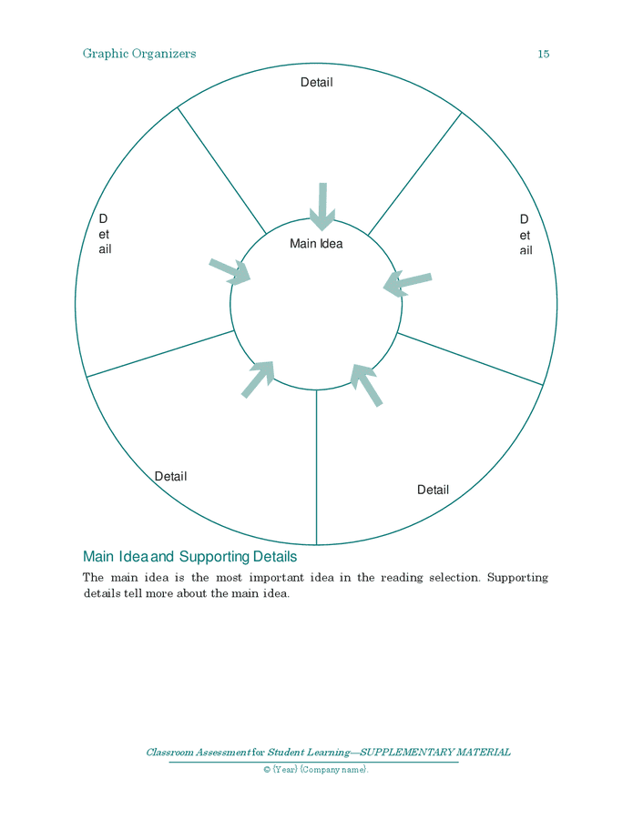Graphic organizers templates in Word and Pdf formats - page 15 of 16
