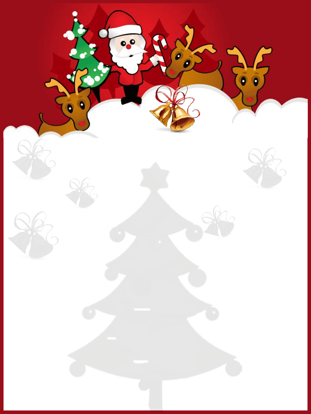 Christmas wish list template in Word and Pdf formats