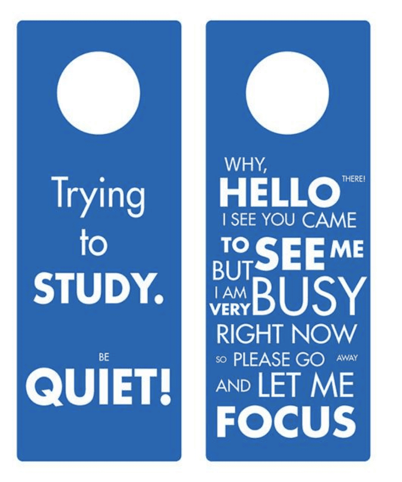 Door hanger template in Word and Pdf formats