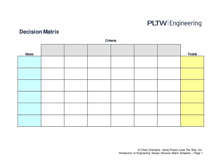 Decision Tree Template - download free documents for PDF, Word and Excel
