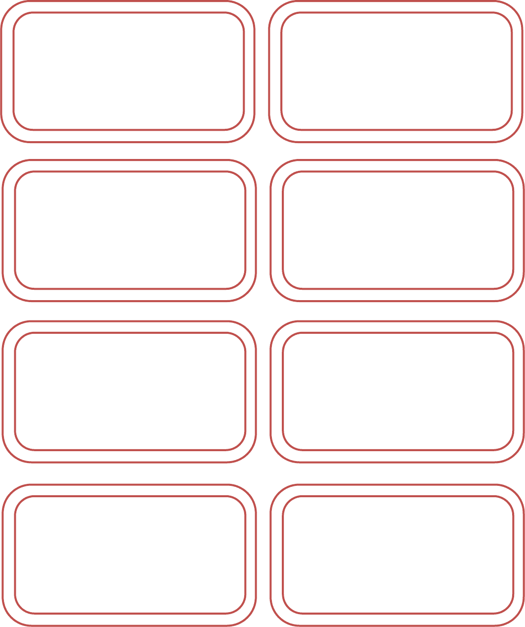 Shipping label template in Word and Pdf formats