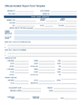 Offense incident report form template in Word and Pdf formats
