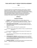 LLC Operating Agreement - download free documents for PDF, Word and Excel