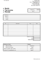 Invoice / quote / receipt template in Word and Pdf formats