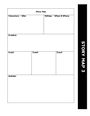 Story map template in Word and Pdf formats