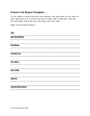 Science lab report template in Word and Pdf formats