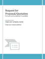 Request for proposal (RFP) template in Word and Pdf formats