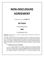 NDA agreement template in Word and Pdf formats