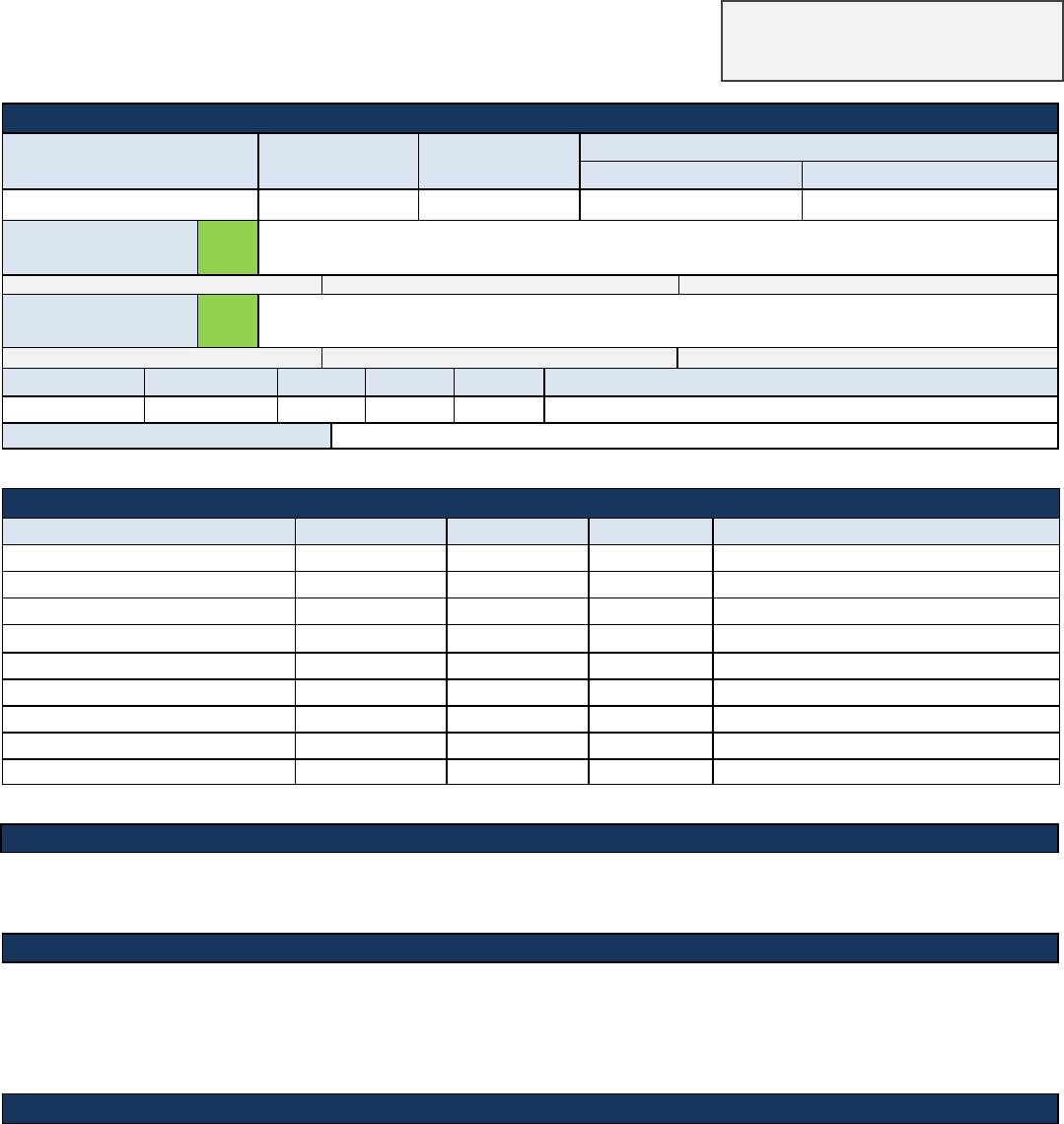 Status report template in Word and Pdf formats