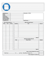 Work order form in Word and Pdf formats