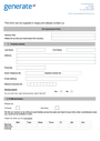 Job Application Form Template in Word and Pdf formats