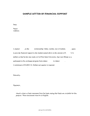Letter of Financial Support in Word and Pdf formats
