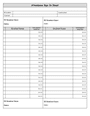 Attendance sign-in sheet in Word and Pdf formats