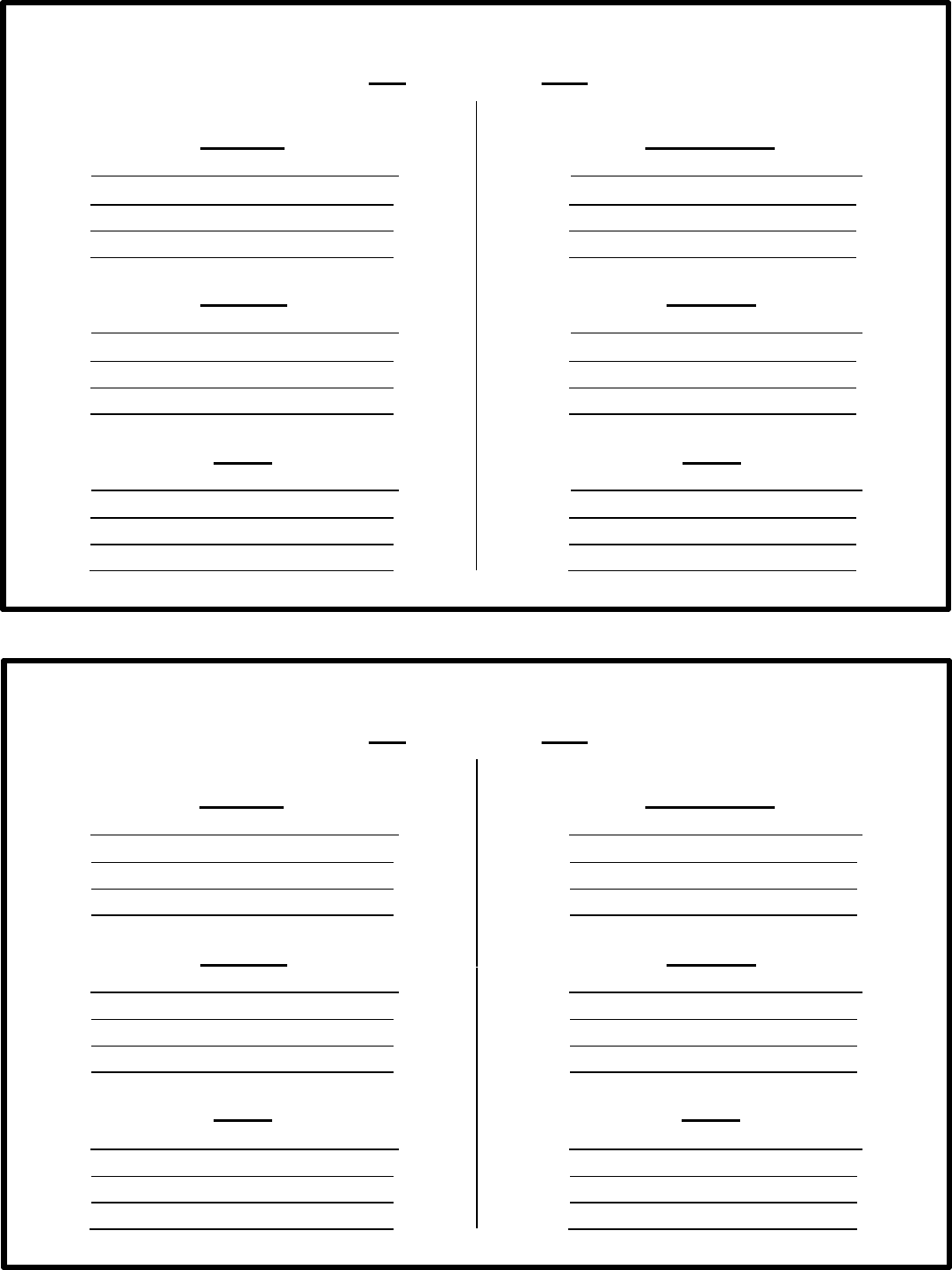 Election ballot template in Word and Pdf formats