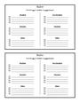Election ballot template in Word and Pdf formats