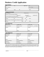 Business credit application in Word and Pdf formats