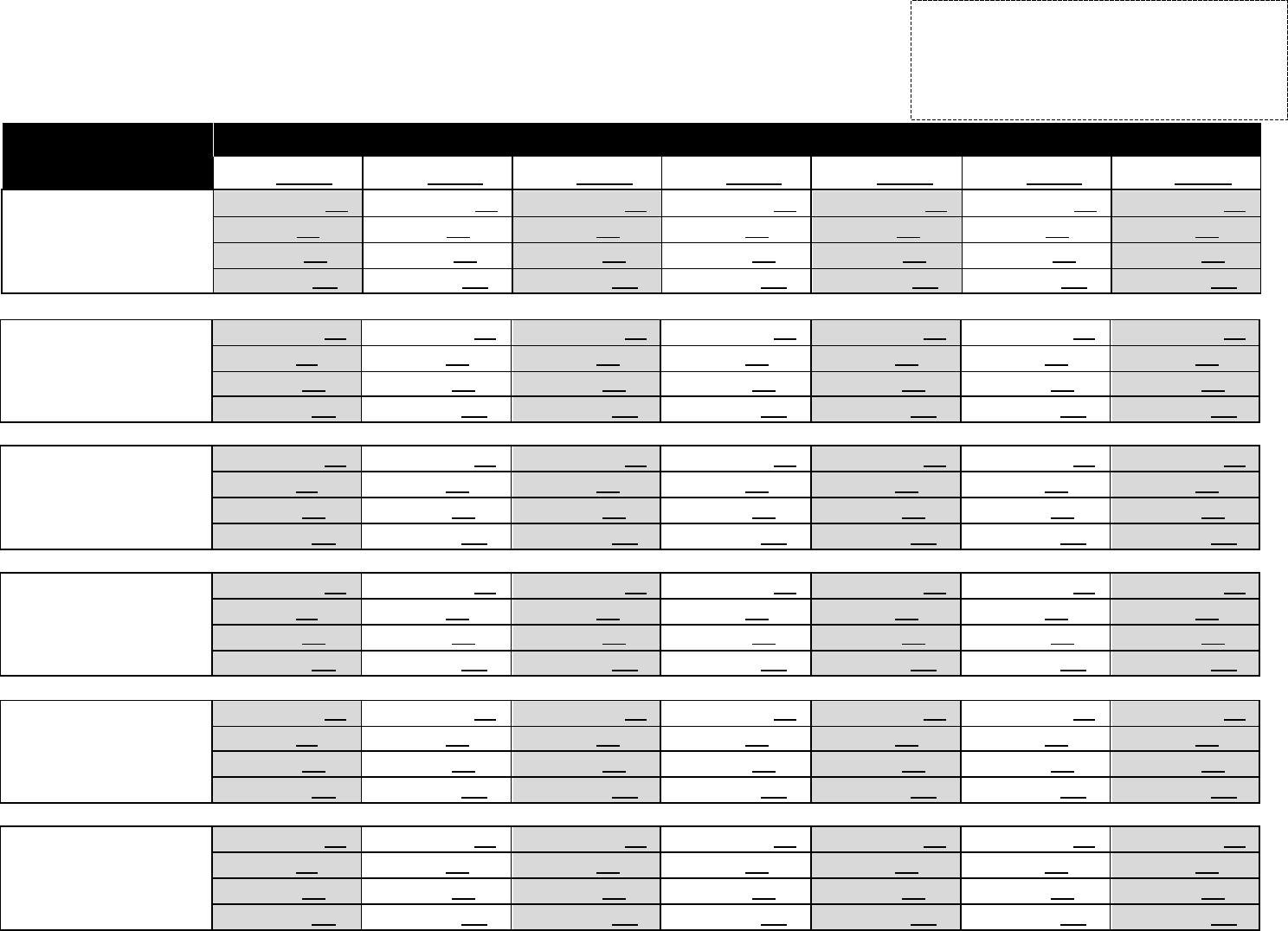 Medication calendar in Word and Pdf formats