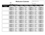 Medication calendar in Word and Pdf formats