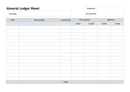 general ledger sheet