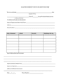 Volunteer community service documentation form in Word and Pdf formats