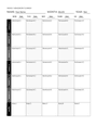 Weekly homework planner in Word and Pdf formats