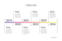 Timeline template in Word and Pdf formats