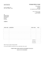 Sales invoice in Word and Pdf formats