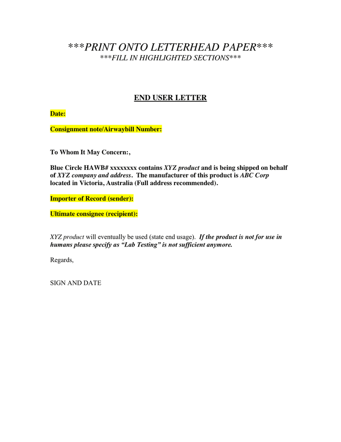 Declaration pro Forma Invoice In Word And Pdf Formats