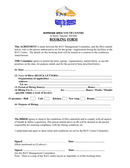 Booking Form - download free documents for PDF, Word and Excel