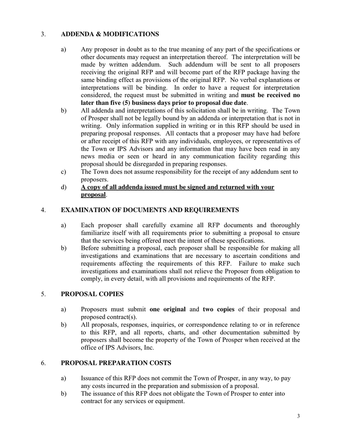 Request for proposal in Word and Pdf formats - page 3 of 42