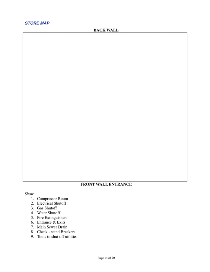 Retailer Business Continuity Plan Template in Word and Pdf formats ...