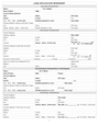 Loan application worksheet in Word and Pdf formats