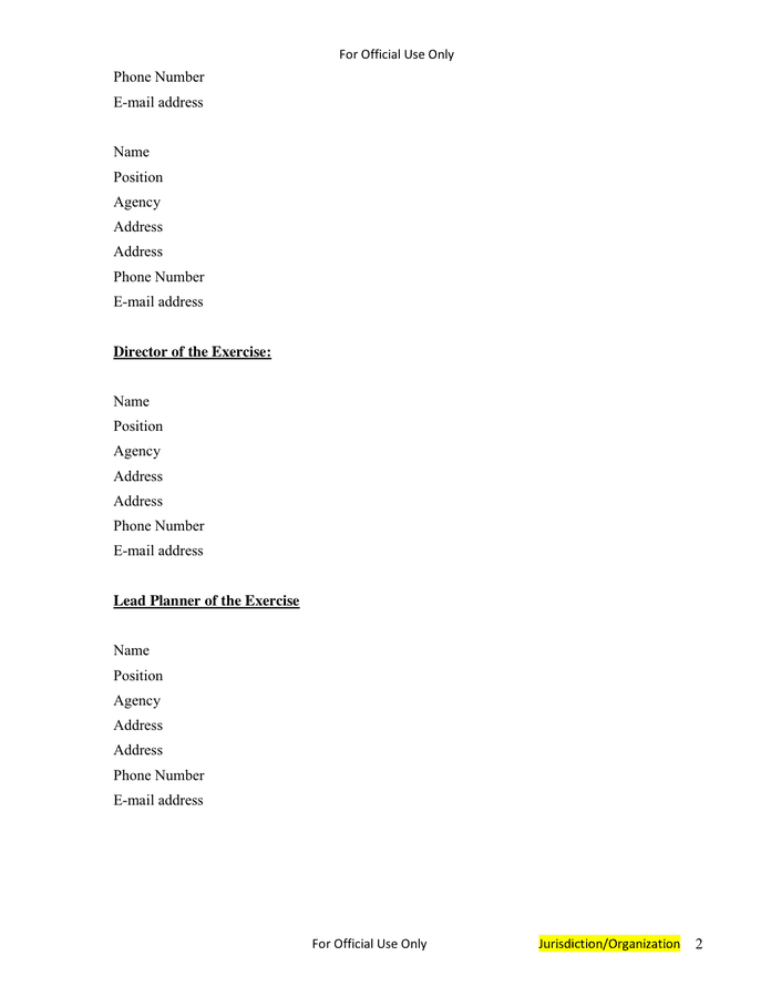 After Action Report Form in Word and Pdf formats - page 2 of 5
