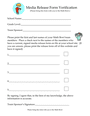 Media Release Form Verification in Word and Pdf formats