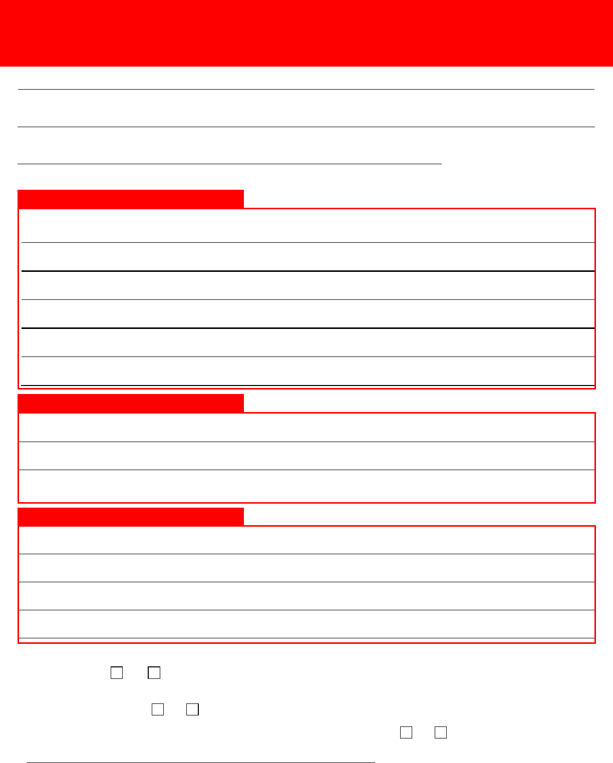 Emergency Contact Form in Word and Pdf formats