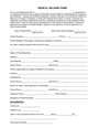 Medical release form in Word and Pdf formats