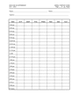 Daily Log Sheet in Word and Pdf formats