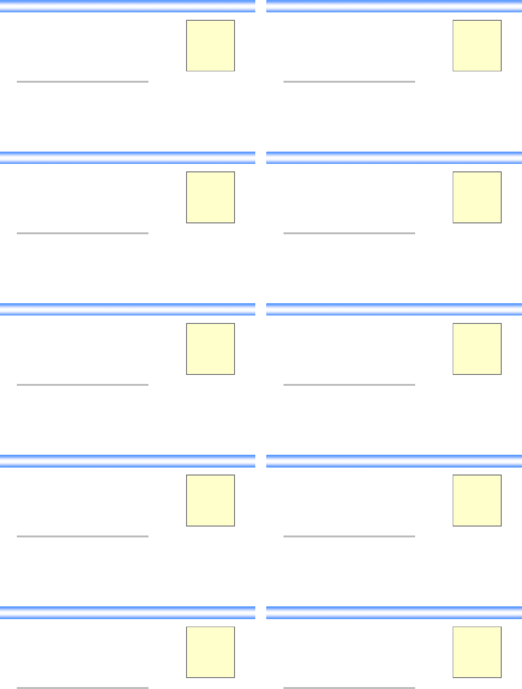 Business Card Template in Word and Pdf formats