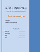 Name Card Template - download free documents for PDF, Word and Excel