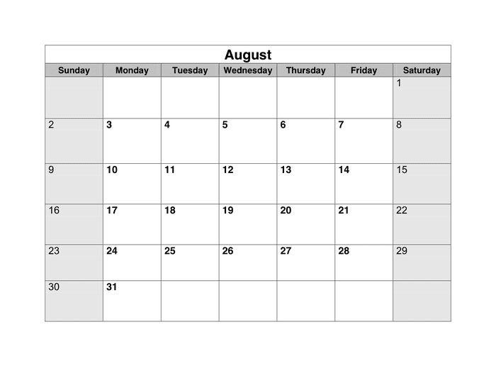 2015 Yearly Calendar in Word and Pdf formats - page 8 of 12