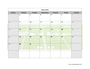 2015 Yearly Calendar in Word and Pdf formats