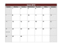 2015 Yearly Calendar in Word and Pdf formats