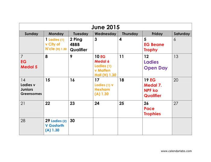 2015 Yearly Calendar in Word and Pdf formats - page 5 of 10