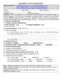 Incident status report in Word and Pdf formats