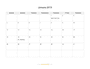 January 2015 Calendar in Word and Pdf formats