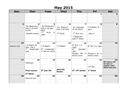 May 2015 Calendar - download free documents for PDF, Word and Excel