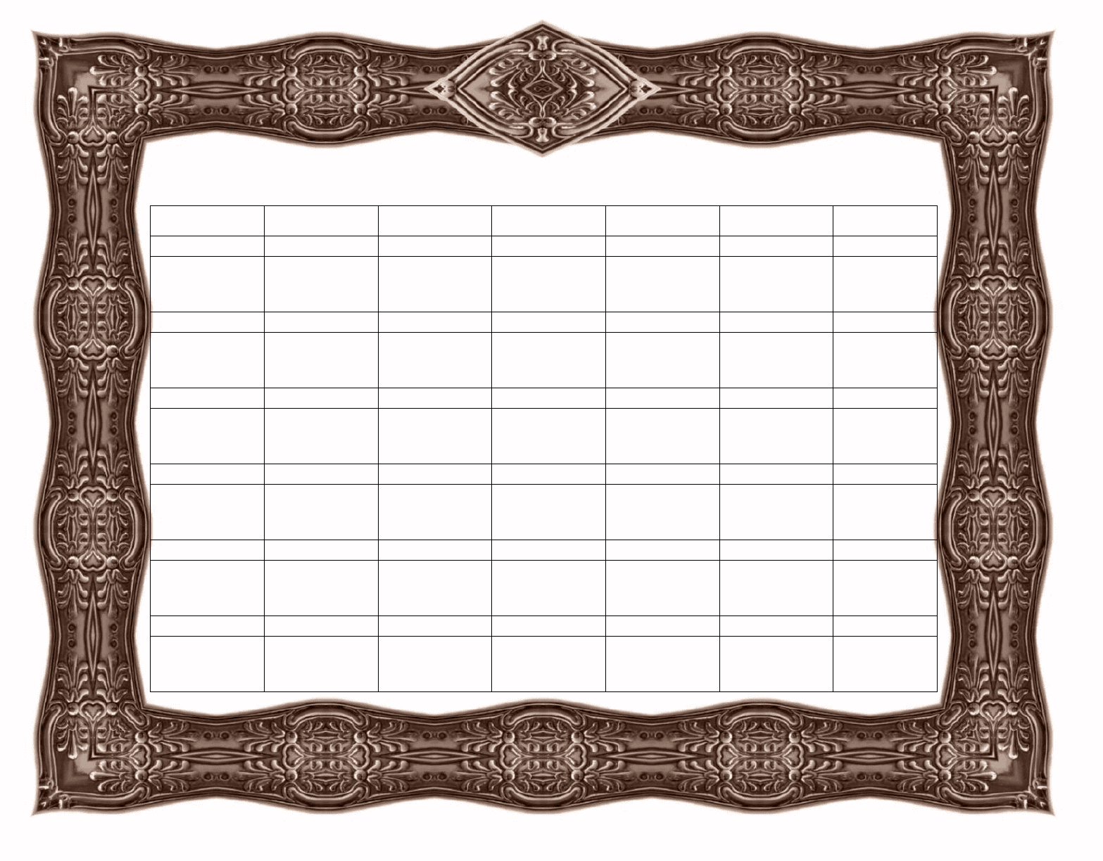 2016 Monthly Calendar in Word and Pdf formats - page 10 of 12