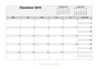December 2015 Calendar in Word and Pdf formats