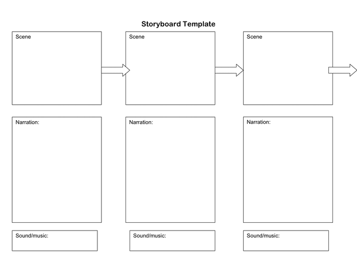 Storyboard Template in Word and Pdf formats