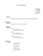 Printable Functional Resume in Word and Pdf formats